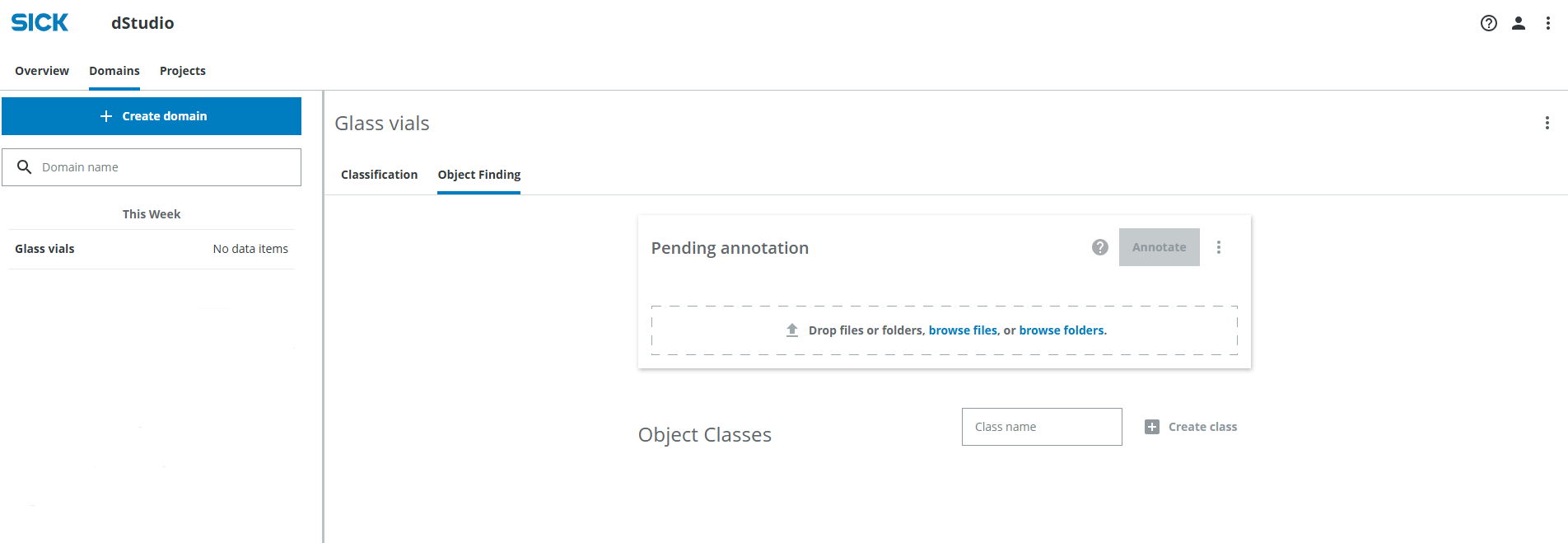 Domain Creation for Object Detection - dStudio Tutorial